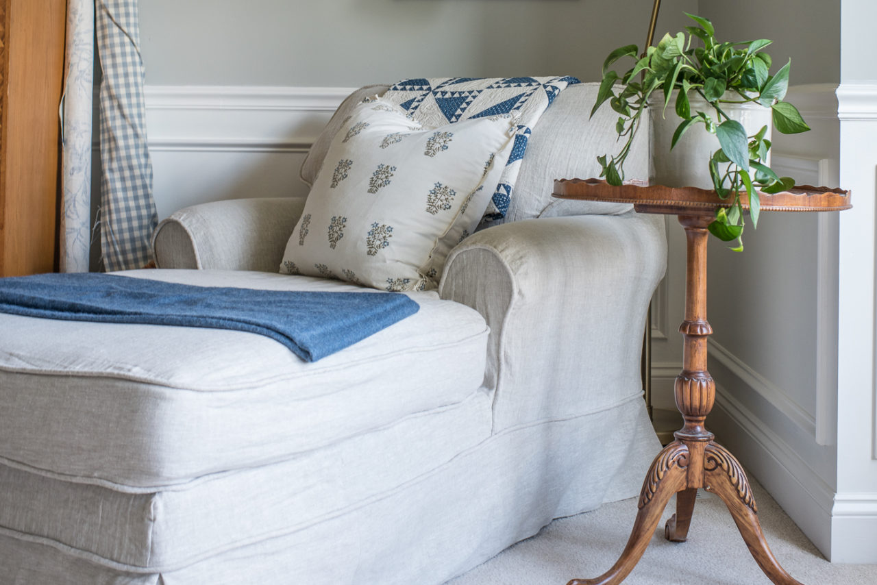 the $20 side table & master bedroom progress | Miss Mustard Seed