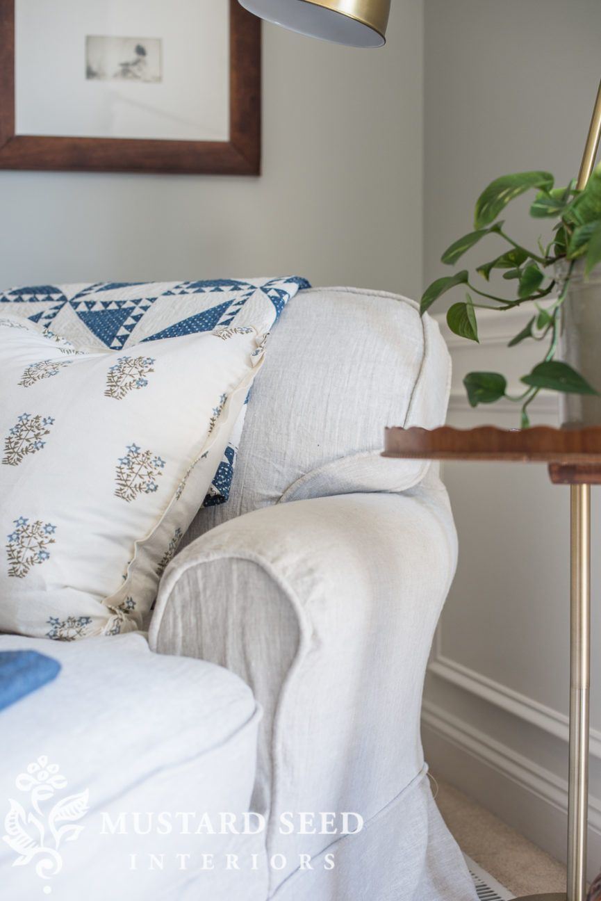 slipcover chaise reveal | tutorial & sources | Miss Mustard Seed