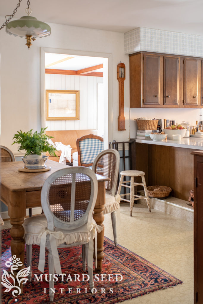 antique step-back hutch & breakfast nook | Miss Mustard Seed