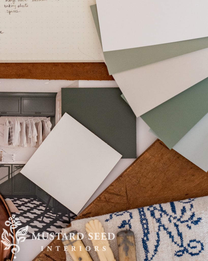 making & using paint sample boards to select colors | Miss Mustard Seed