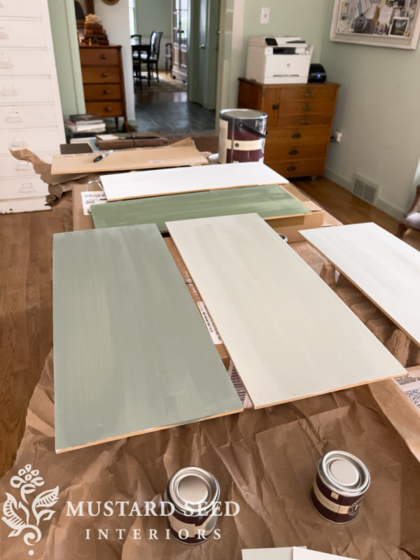 making & using paint sample boards to select colors | Miss Mustard Seed