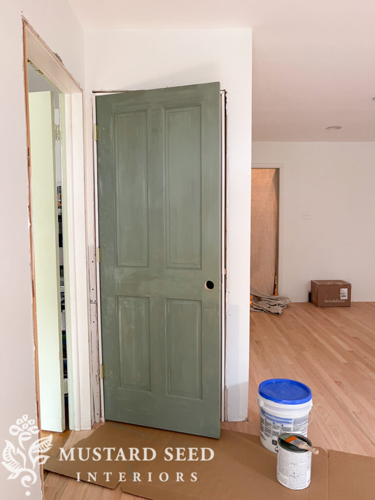 1970 kitchen renovation | the new basement door | Miss Mustard Seed