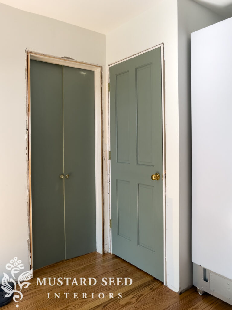 1970 kitchen renovation | the new basement door | Miss Mustard Seed