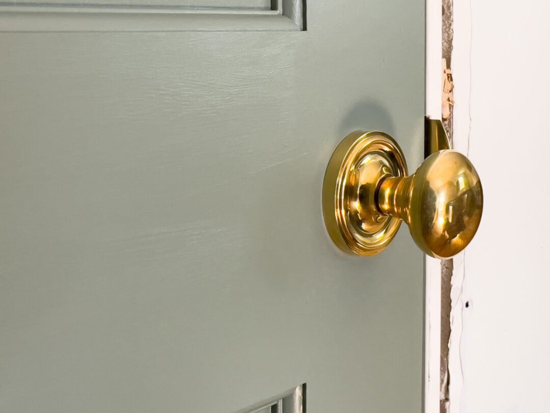 1970 kitchen renovation | the new basement door | Miss Mustard Seed