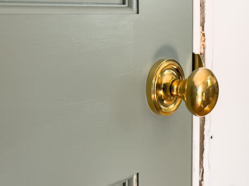1970 kitchen renovation | the new basement door | Miss Mustard Seed