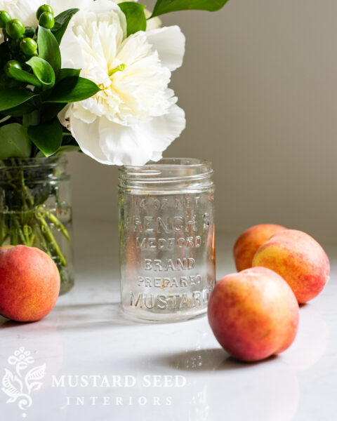 Antique French's mustard jars | Miss Mustard Seed