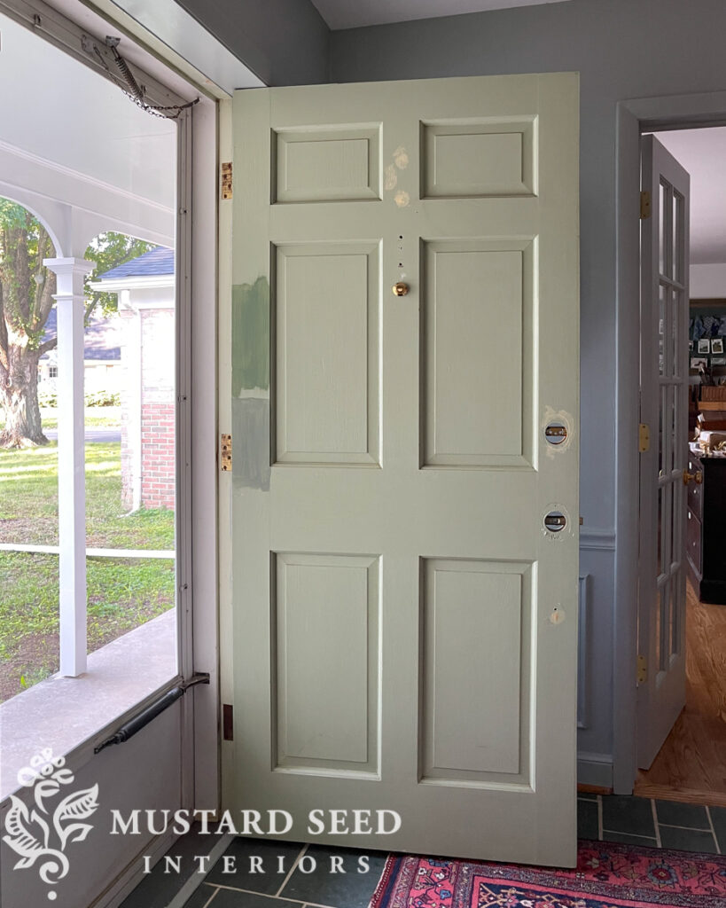 1970 home renovation | painting the shutters & front door | Miss ...