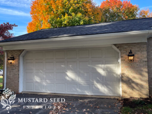 1970 home renovation | painting the "garage side" of the house | Miss ...
