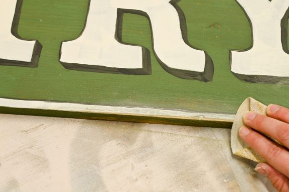 Making an "Antique" Sign | Miss Mustard Seed