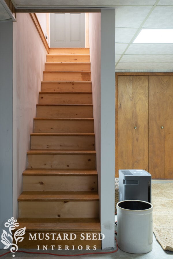basement floor progress | 1970 home renovation | Miss Mustard Seed