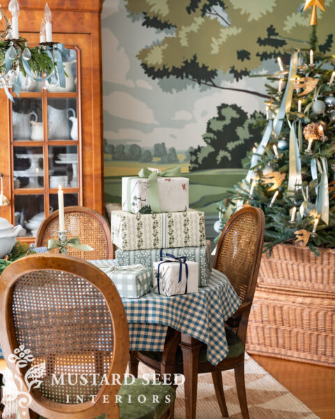 presents are a part of Christmas decor | Miss Mustard Seed