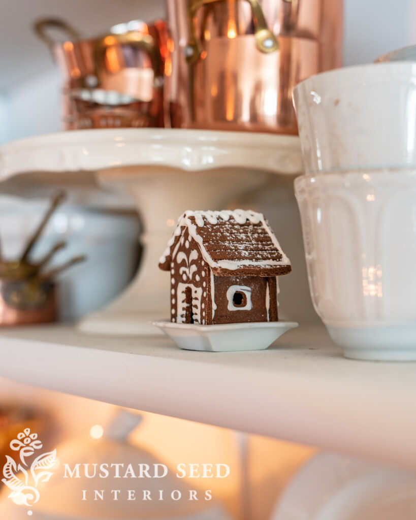 Christmas kitchen shelves | Miss Mustard Seed