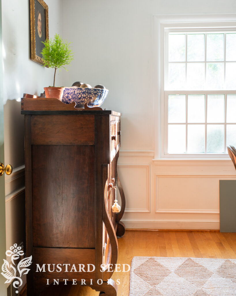 dining room makeover | painted wainscoting | Miss Mustard Seed