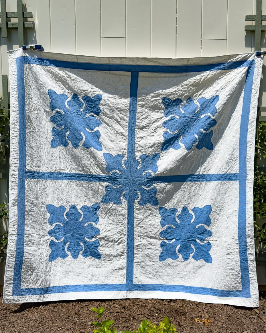 Vintage Hand-Quilted Pineapple Quilt | Miss Mustard Seed