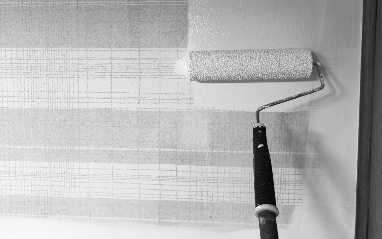 painting wallpaper | 1970s basement makeover | Miss Mustard Seed