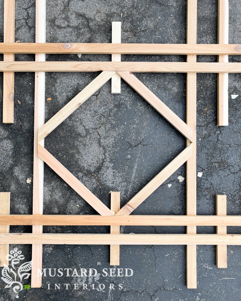 large vintage-style garden trellis tutorial & free plans | Miss Mustard ...