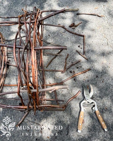 marian tries | weaving garden cloches | Miss Mustard Seed