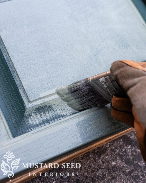 how to paint vinyl shutters | Miss Mustard Seed