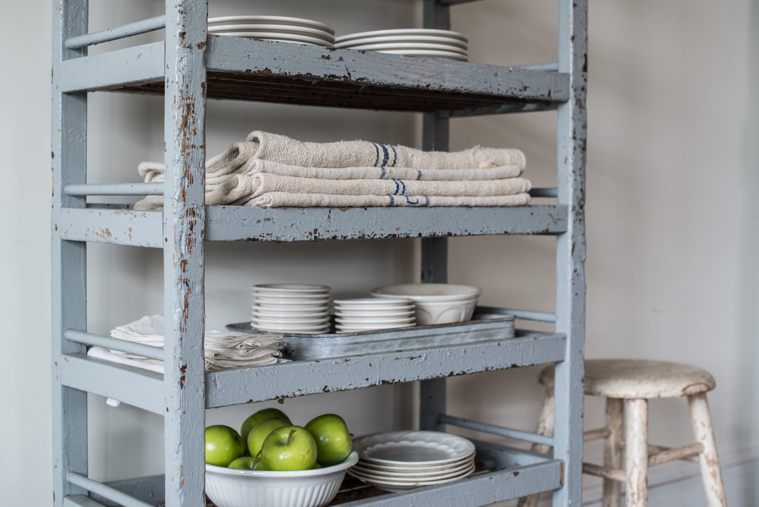 the gray shoe cart | Miss Mustard Seed